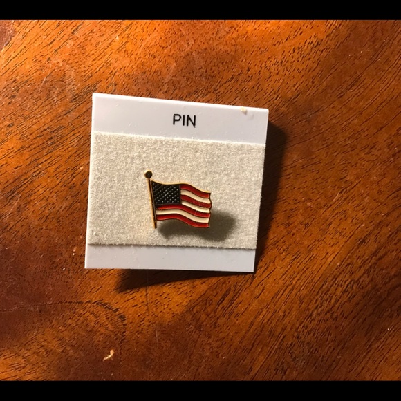 Vintage | Jewelry | Vintage Flap Pin Gold Trim New Made In Usa | Poshmark